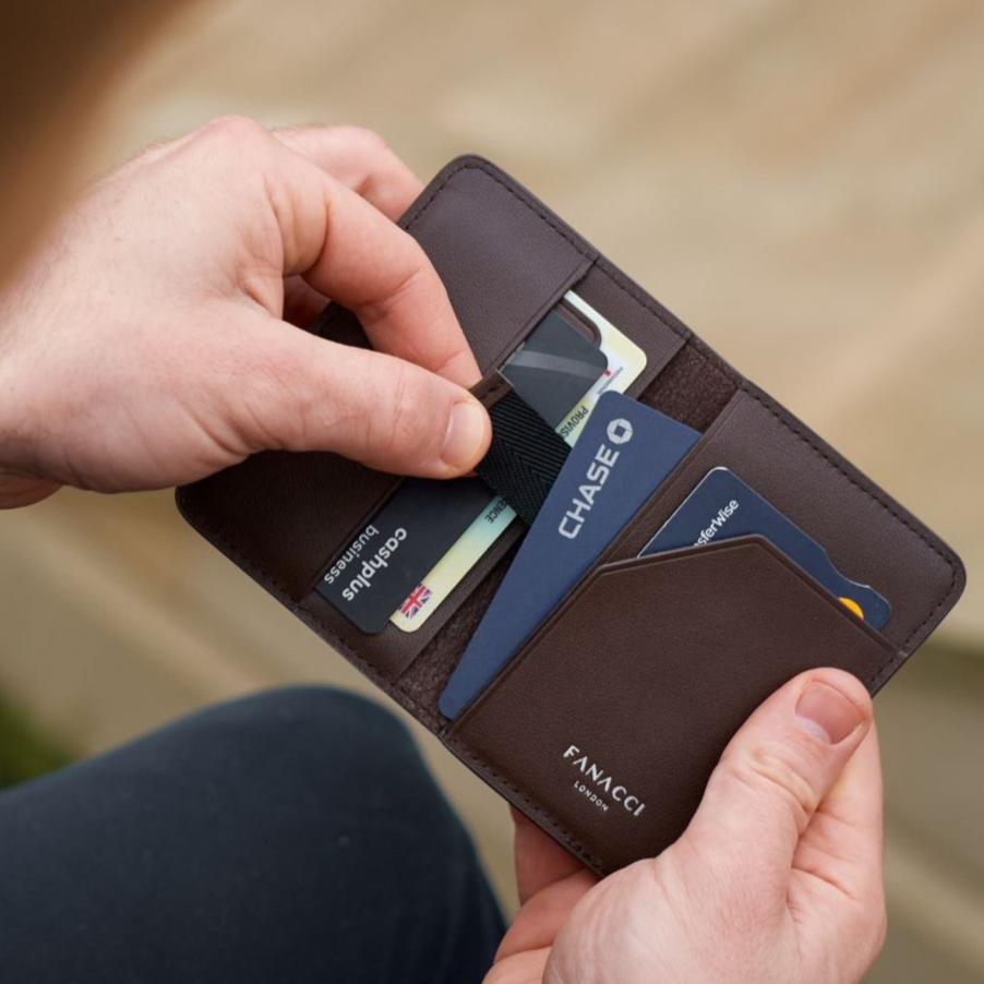 Achiever Bi-Fold Slim Wallet Premium Leather – FANACCI